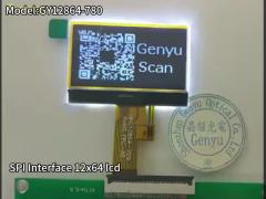 1.46 Inch 128x64 Graphic LCD Display FSTN Negative UC1701 14PIN SPI Interface