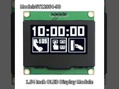 1Módulo de Display OLED de 54 polegadas Cor Branca 128x64 Pixels SSD1309 Interface I2C