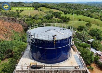 China Glasgesmolten met staal (GFS) tanks voor wateropslag in AWWA D103 ontwerpnormen Te koop