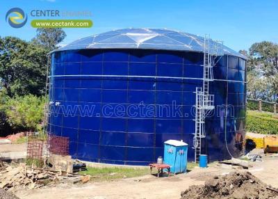 China Bolted Steel Commercial Water Tanks Storage Solution With GRP Roof And ART 310 Steel Grade for sale