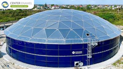 China Center Enamel can Provide external floating roof for Lesotho Oil & Gas Storage Tanks for sale