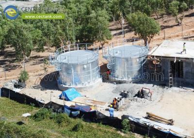 China Centrale glazuur van Superior gegalvaniseerd staal Residentiële regenwateropslagtanks Te koop