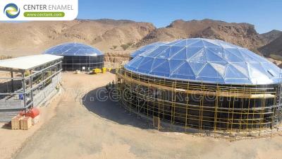 China Apex Of Containment Center Enamel's Aluminum Dome Roofs Complement For Enamel Inner Tanks for sale