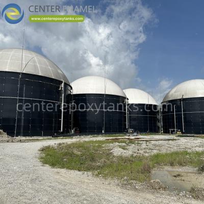 China Double Membrane Roofs for Digester Tanks: An essential component for biogas capture. for sale