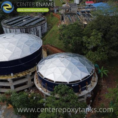 China Aluminum Geodesic Dome for Fire Protection Water Tank: A Durable, Maintenance-Free Cover that Secures the Safety Water Asset for sale