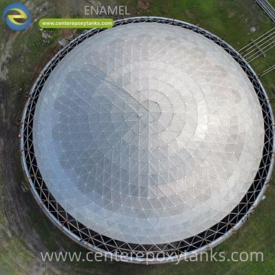China Aluminum Geodesic Dome for Industrial Water Storage Tank: Ensures Protection from Airborne Contamination and Debris for Process or Utility Water for sale
