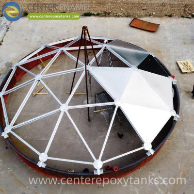 China Aluminum Geodesic Dome for Petroleum and Chemical Storage Tank: A Corrosion-Proof Dome Used to Cover Fixed Roof Tanks, Eliminating Reliance on Internal Supports for sale