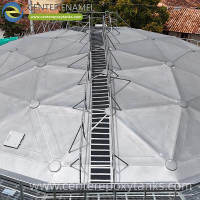 China Aluminum Geodesic Dome for Leachate Storage Tanks: Offers a Secure, Chemically-Resistant Cover Essential for Managing Hazardous Landfill Liquids for sale