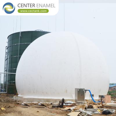 China Double Membrane Biogas Holder for a Wastewater Treatment Plant: General Solution for Storing and Buffering Collected Digester Gas Volumes for sale
