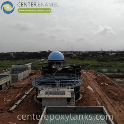 China Double Membrane Biogas Holder for a Citrus Processing Wastewater Treatment Plant: Collects Biogas Generated During the Anaerobic Treatment of Acidic Fruit Waste for sale