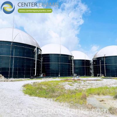 China Biogas Holder for Biogas from Kitchen Waste Project: Captures and Secures the Biogas, Preventing Leakage and Ensuring Odor Control in Urban Environments for sale