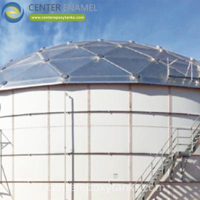 China Aluminum Geodesic Dome Roof for Welded Stainless Steel Refined Oil Storage Tanks: Ensures the Quality and Purity of Finished Fuels by Shielding Them from Atmospheric Elements for sale