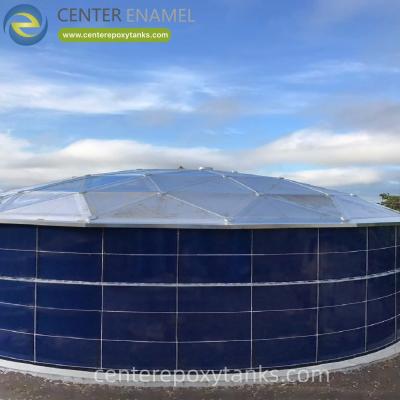 China Aluminum Geodesic Dome Roof for Welded Stainless Steel Waste Oil Storage Tanks: Helps Contain Noxious Odors and Prevents Environmental Runoff from Contaminating the Waste Oil for sale