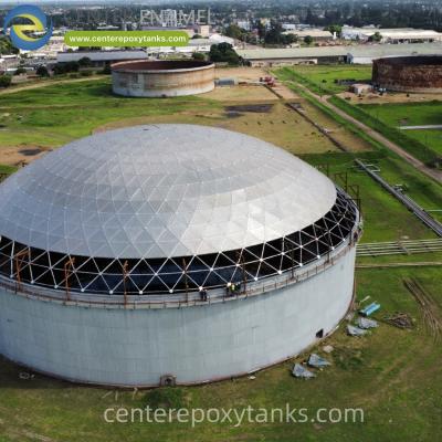 China Aluminum Geodesic Dome Roof for Welded Stainless Steel Aviation Fuel Tanks: Ensures Aviation-Grade Fuel Purity by Providing an Airtight Seal Against External Pollutants for sale