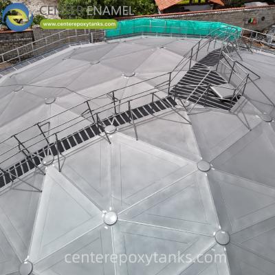 China Aluminum Dome Roof for Welded Stainless Steel Natural Gas Storage Tank: Provides a Reliable, Maintenance-Free Cover for Tanks Storing Gas-Related Liquid Products for sale
