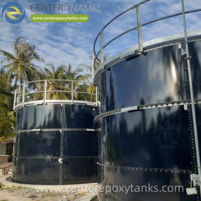 China Epoxy Bonded Steel Bolted Tanks as Tannery Wastewater Tank: Durable containment for high-chromium and salt-heavy tanning effluents. for sale