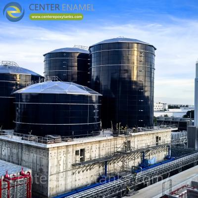 China Bolted Steel Tanks as Powder Silos: Features smooth internal surfaces and steep hopper bottoms for efficient powder discharge. for sale