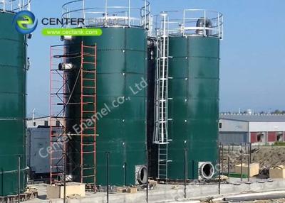 China 30000 Gallons Glass Lined Steel Liquid Storage Tanks With Double Membrane Roofs for sale