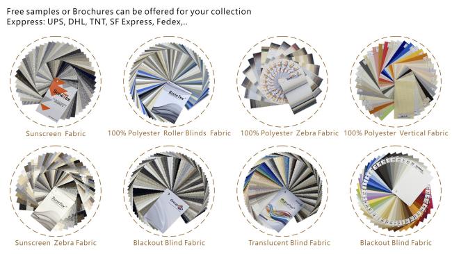 Fireproof And Waterproof White Custom Zebra Fabric For Zebra Shade Blinds 9