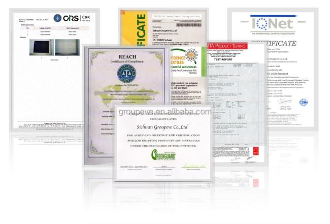 Polyester PVC Openness 4% Roller Blind Fabric Sunshade Solar Screen Sunscreen Fabric 10