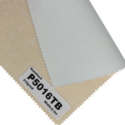 China 40m Semi Blackout Polyester Roller Blinds Fabric White Coating for sale