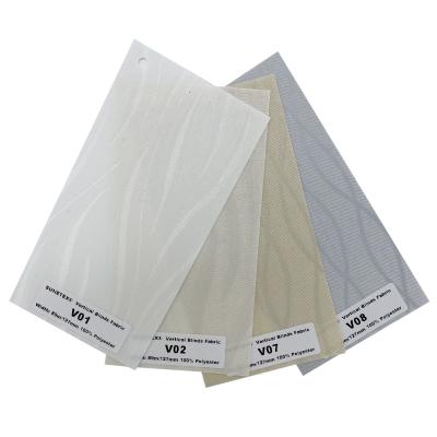 China Motorized Insulated 100% Polyester Replacement Blind Vertical Fabric OEM for sale