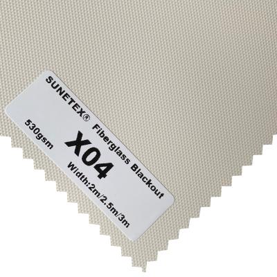 China Shades Blinds PVC Plus Fiberglass Blackout Curtain Fabric Roll For Curtain for sale