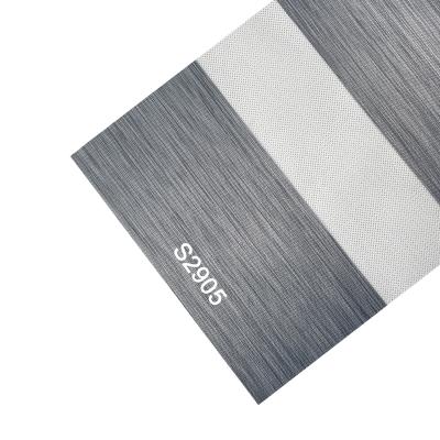 China Semi Opaque 100% Polyester PVC Free Zebra Roller Blinds Fabrics For Window for sale