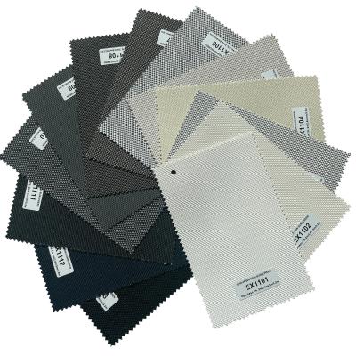 China Plain 1% Openness Sunscreen Roller Fabric For Office And Project Indoor Polyester for sale