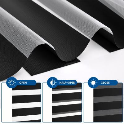 Cina Home Office Doppio strato di oscuramento Zebra cieco tessuto antipolvere UV proof in vendita