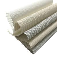 China Ready Stock Polyester Solid Roller Blinds Window Yarn Dye Zebra Blind Fabric for sale