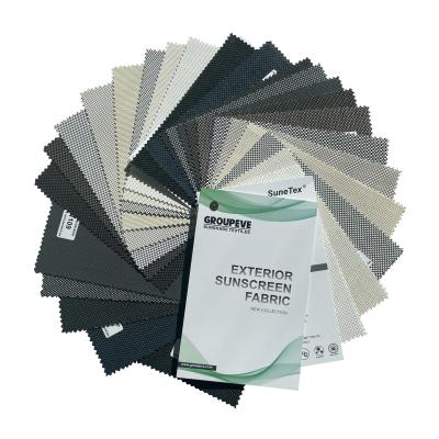 China Outdoor Sun Shade Fabric Blinds Shades External 5% Openness Sunscreen Fabrics for sale