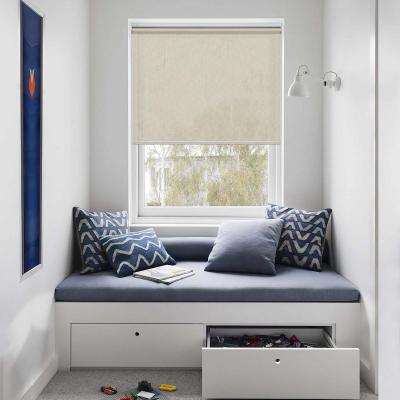 China Jacquard Blackout Roller Blind Fabric PVC Coated Polyester Blinds Fabric White Coated Blackout Roller Fabric for sale