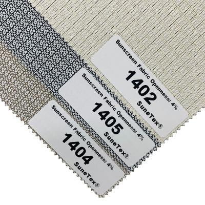 中国 ポリエステルPVC 開口率4% ローラーブラインド生地 サンシェード ソーラー スクリーン サンシェード生地 販売のため