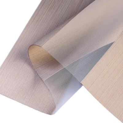 China 425GSM Horizontal Zebra Blinds Fabric with Upper Open Function for Day Night Semi-blackout for sale
