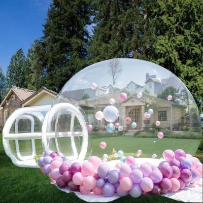 China Opblaasbare sneeuwbol bubbelhuis met reparatie kit en aangepaste kleur Te koop