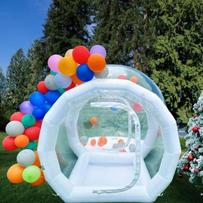 China Opblaasbare sneeuwbol bubbelhuis met reparatie kit en aangepaste kleur Te koop