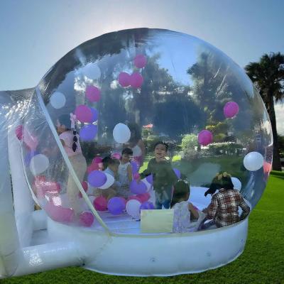 China Opblaasbare sneeuwbol bubbelhuis met reparatie kit en aangepaste kleur Te koop