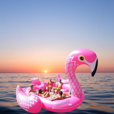 中国 商用6人用 ピンク充気フラミンゴ 水泳池用 水泳池 16ft L x 9ft H 販売のため