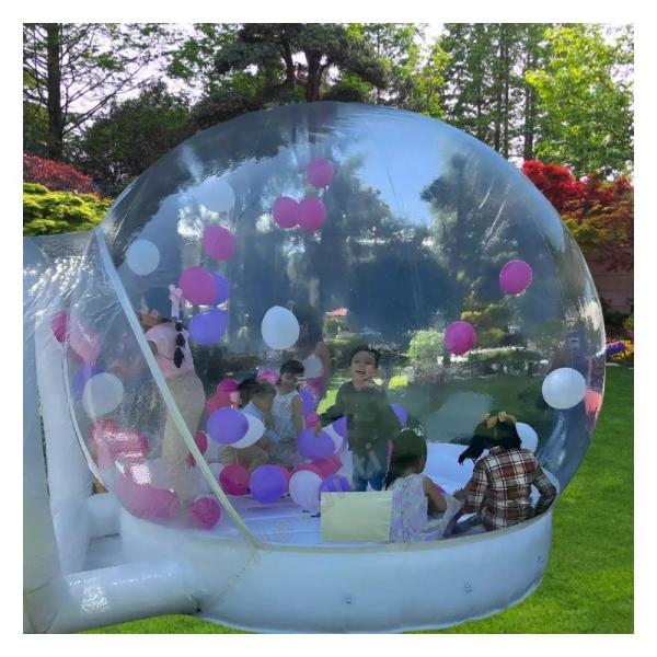 Customized Logo Bubble Bounce House Balloons in Clear Crystal Inflatable Dome Bubble Tent