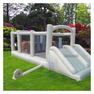 China Express or Train Shipping Method Castle Inflatable Match Obstacle Course for sale