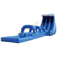 China Allowable Passenger 10 Inflatable Water Slide with Pool Digital Printing for sale