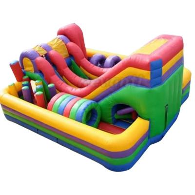 China Customizable PVC Inflatable Obstacle Course for Adults Commercial Jumping Bounce House for sale