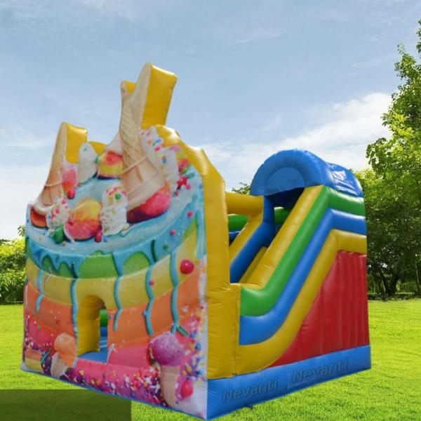 Modern Inflatable Mario Castle Commercial Bounce House with Bag Accessory