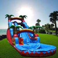 China Customized Size Inflatable Water Climbing Games with Slide for sale