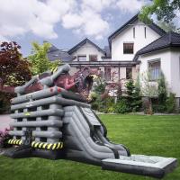 China Customized Size Inflatable Water Climbing Games with Slide for sale