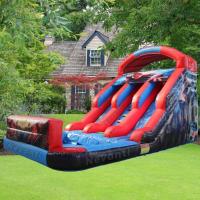 China Customized Size Inflatable Water Climbing Games with Slide for sale