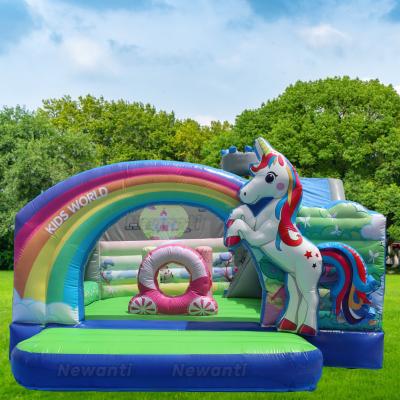 China Inflatable Castle House Bounce House Slide for 8-13 Years Old Princess Bouncy Castle for sale