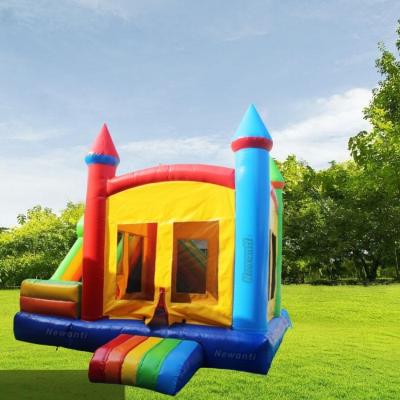 China Outdoor Play Inflatable Slide Castle Bounce House with Repair Kit and Customized Size for sale