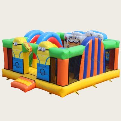 China Outdoor Play Inflatable Slide Castle Bounce House with Repair Kit and Customized Size for sale